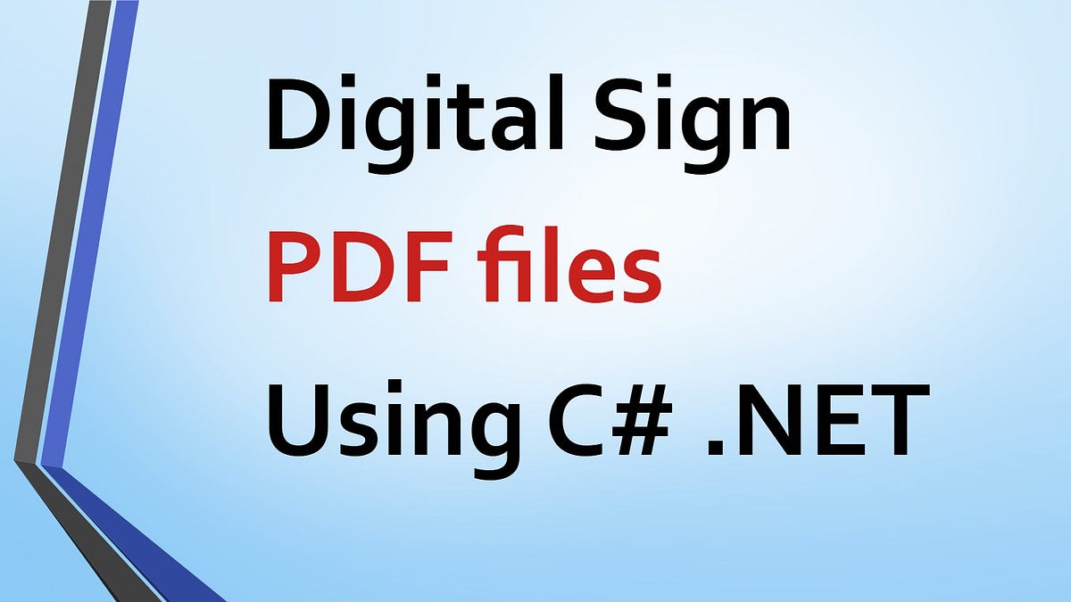 Signing Pdfs Using Pkcs11 In C The Process Of Signing A Pdf In Net A By Mohammadreza