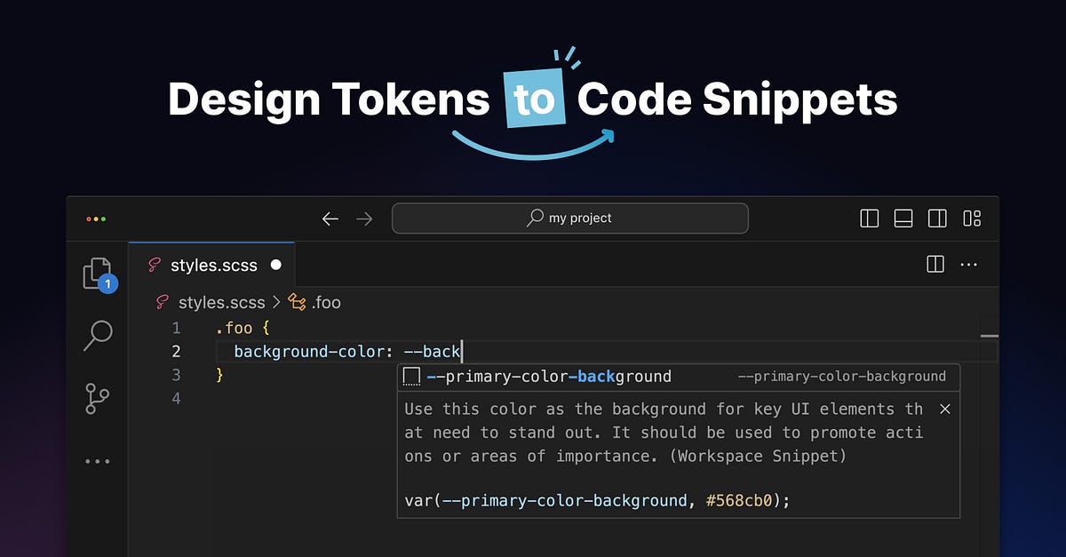 Token to Tooling: Generating VS Code Snippets from Design Tokens | by ...