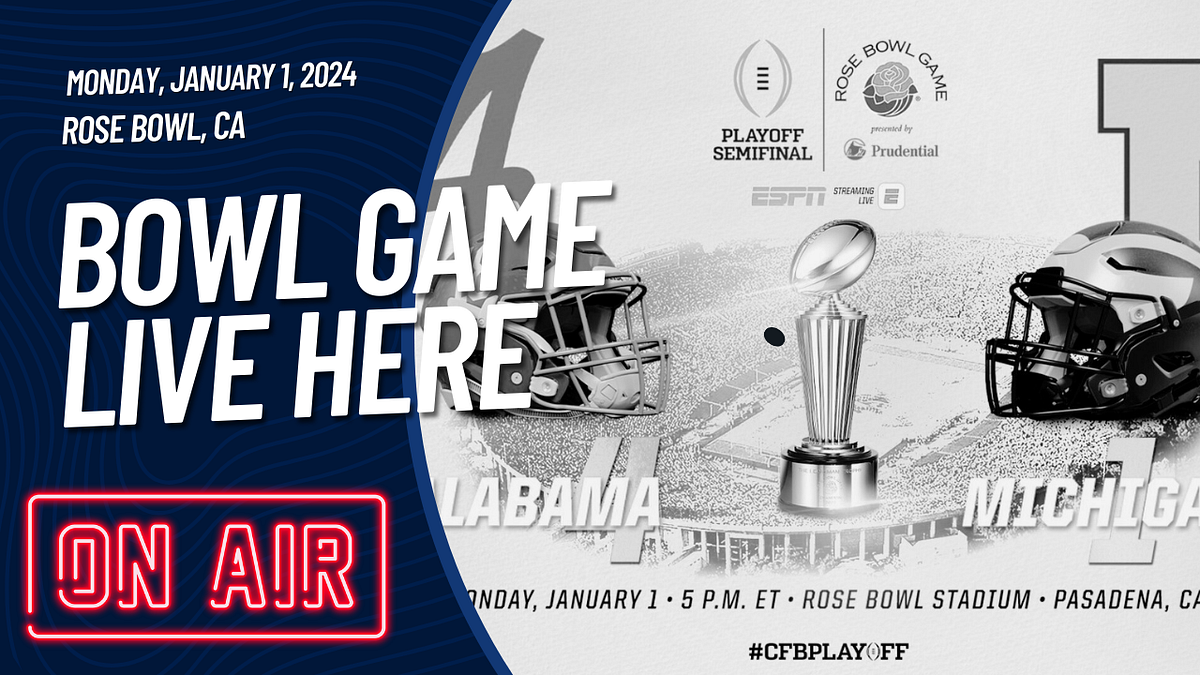 [,OFFICIAL,] Alabama vs Michigan Live Rose Bowl Game Free Coverage ON ...