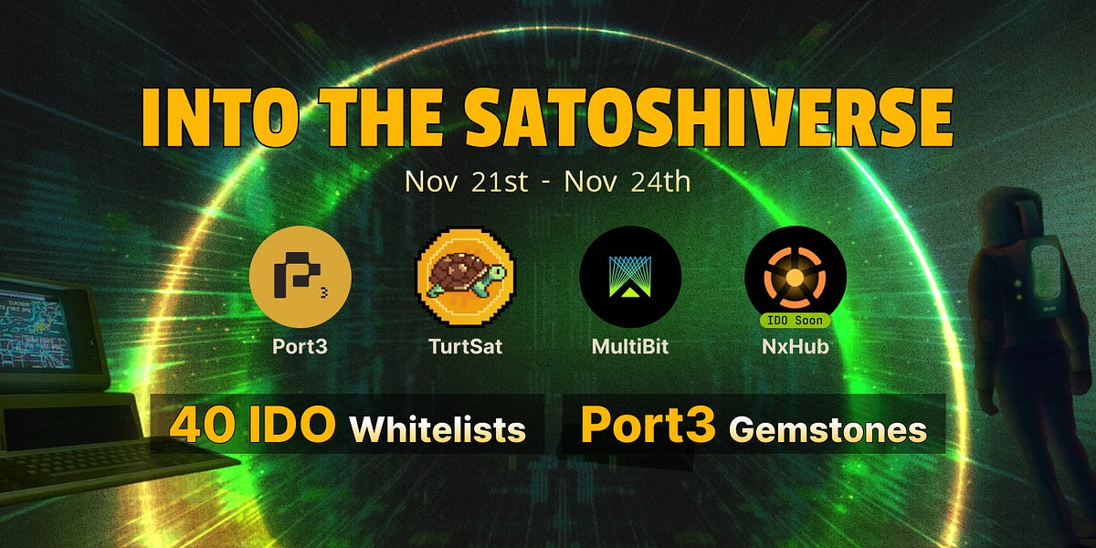 Port3 & TurtSat & Multibit & NxHub: Into the SatoshiVerse | by Port3 ...
