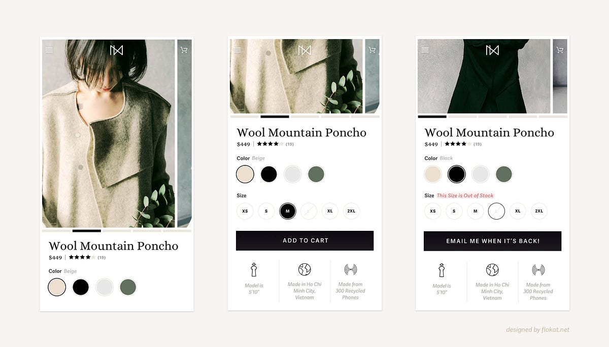 Reworking the Product Page for Mobile eCommerce Websites | by Flo ...