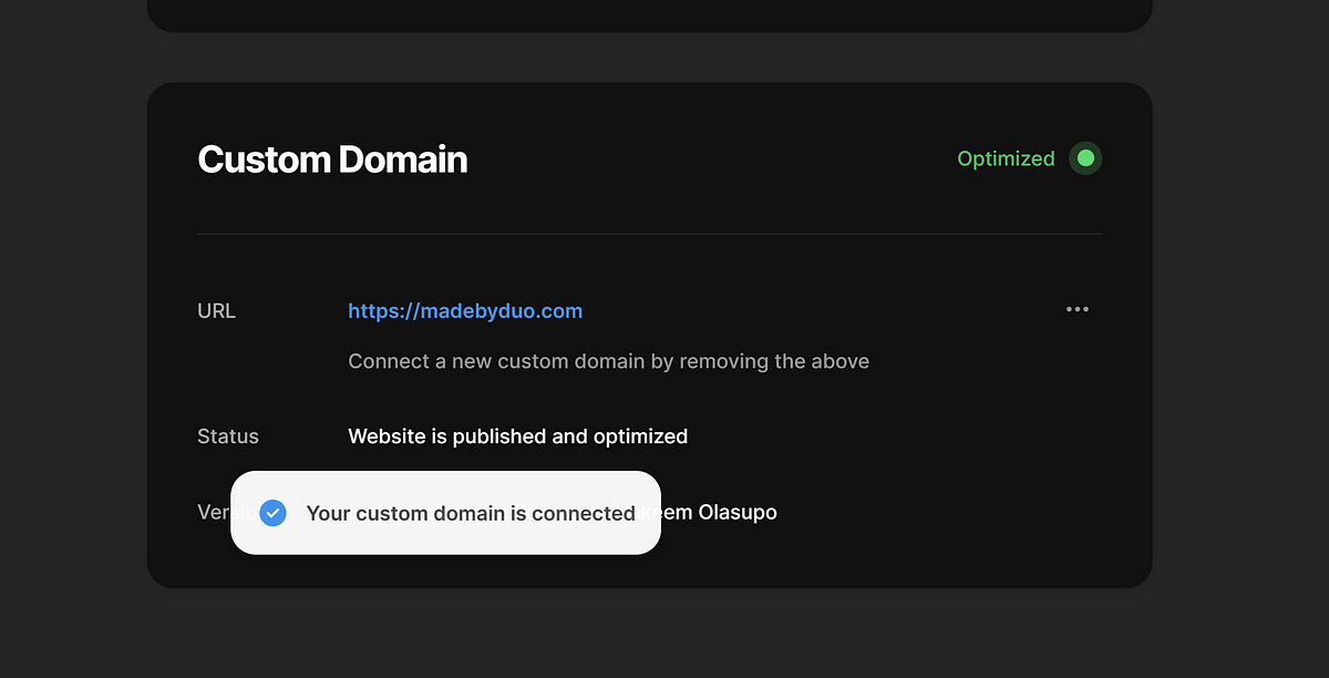 How to Add your Custom Domain via Namecheap on Framer in 3 steps | by Studio Duo | Medium