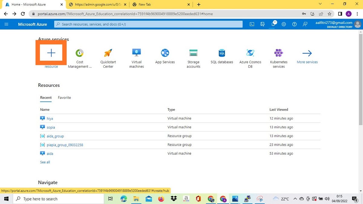 How To Create Ubuntu Server Virtual Machine On Azurepart1 By Aidanurul Medium