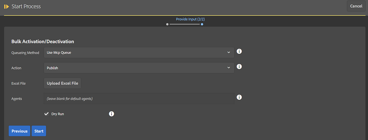 Bulk Activation/Deactivation with AEM MCP Framework | Medium