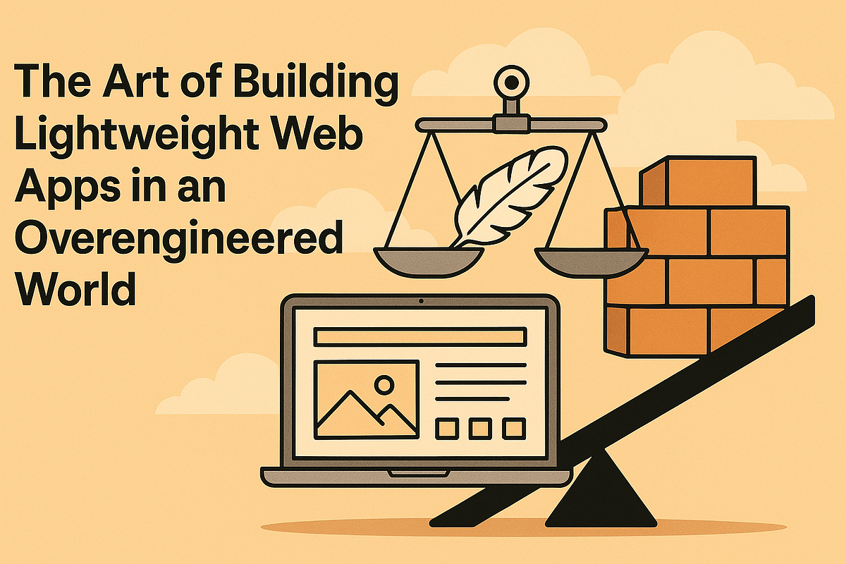 The Art of Building Lightweight Web Apps in an Overengineered World ...