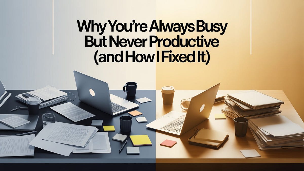 Why You’re Always Busy But Never Productive (And How I Fixed It) | by ...