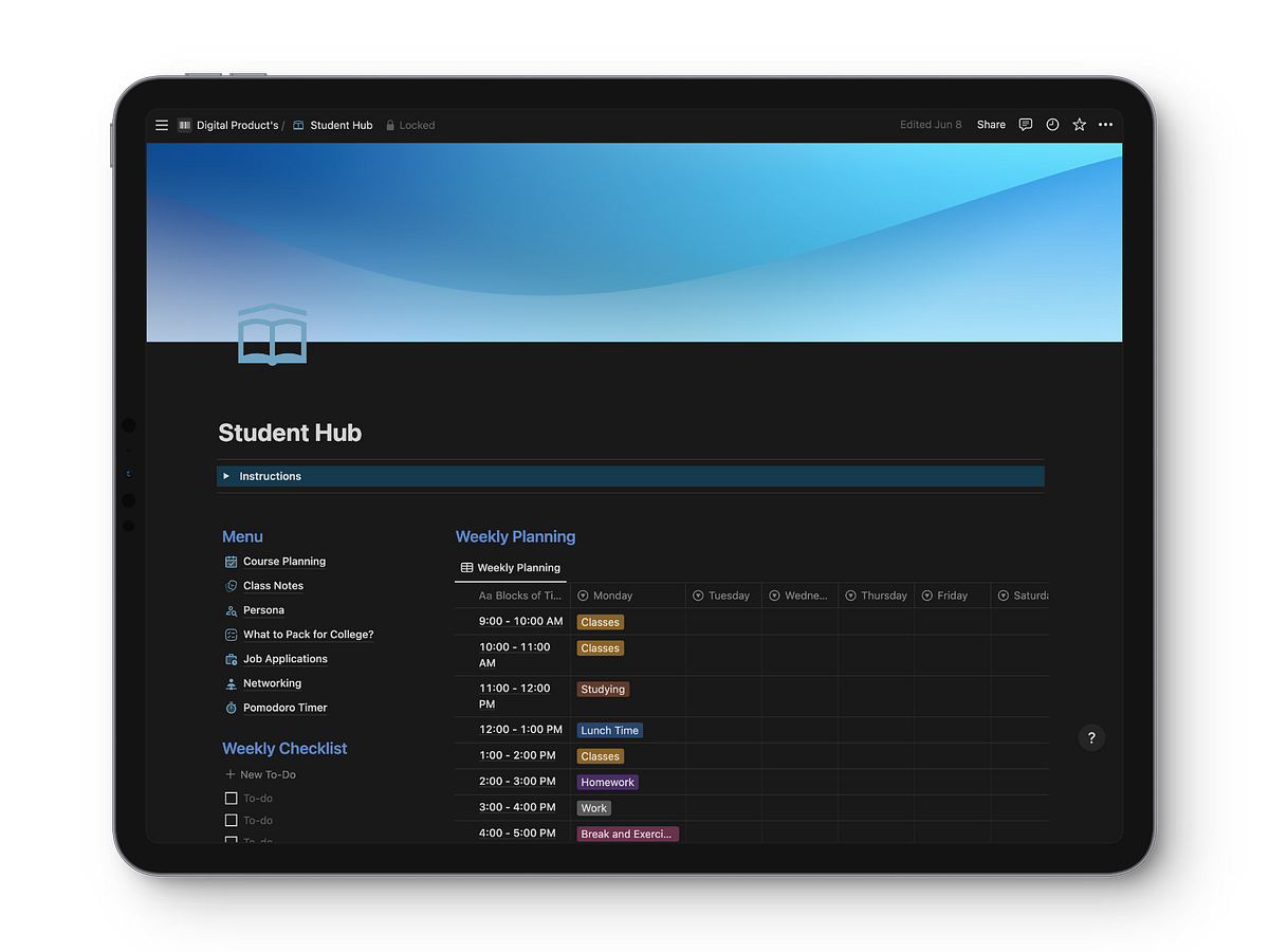 Student Hub: The Ultimate Notion Template for Academic Success | by Ahmet Deveci | Medium