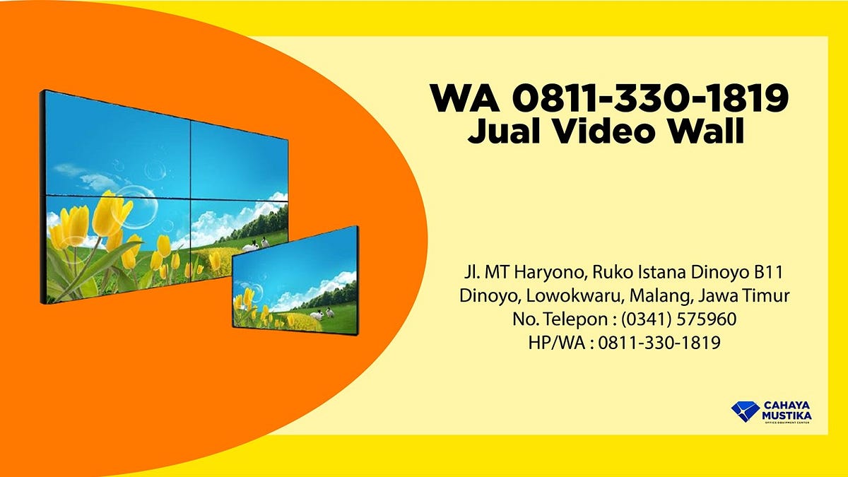 WA 0811 330 1819, Jual Video Wall 3X3 4K di Malang | by ...