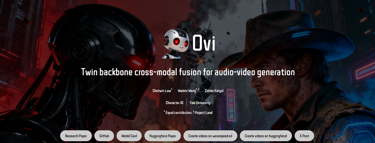 Introducing Ovi: Meet the Open-Source Alternative to Veo 3 | by ...