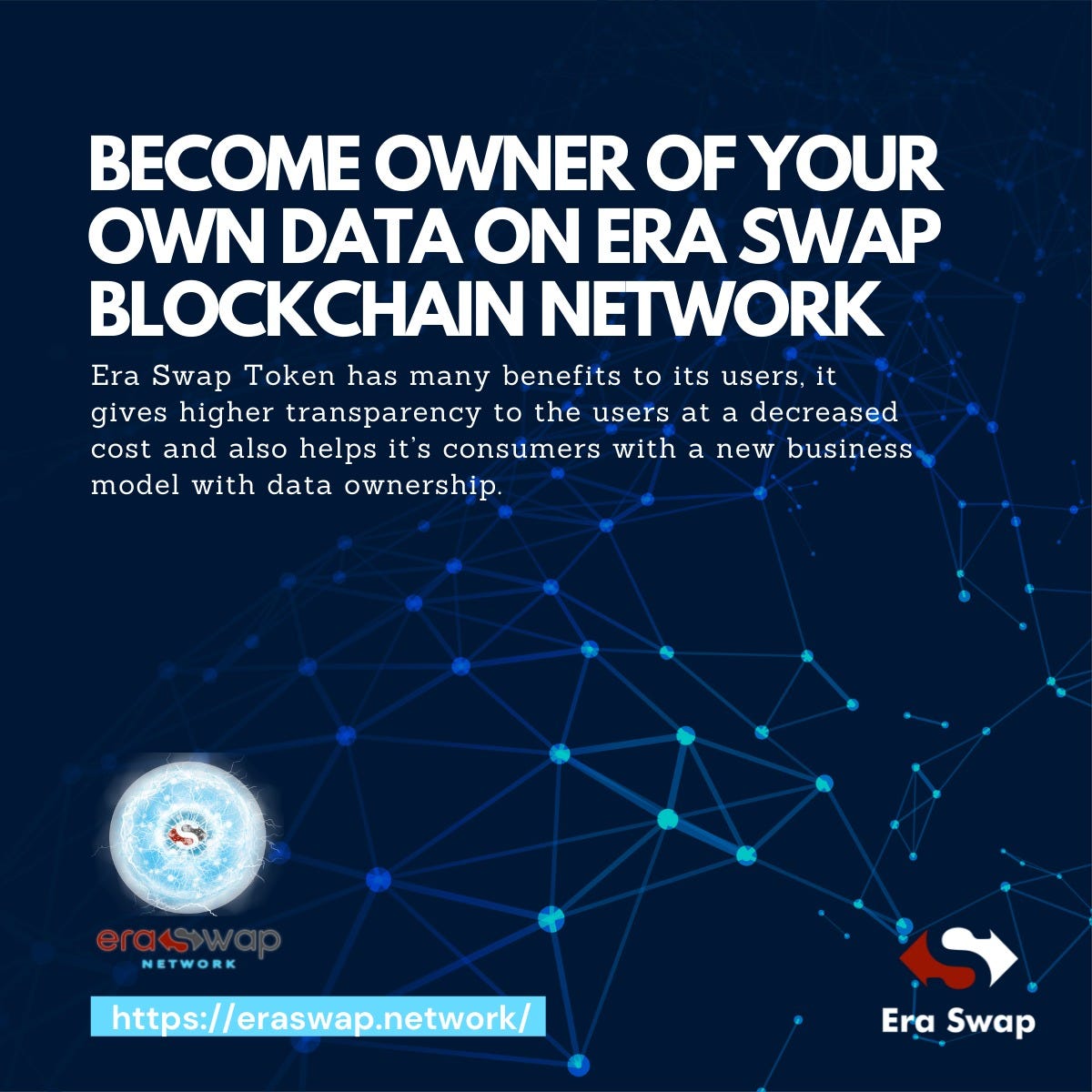 Protect your data from Middlemens on Era Swap Blockchain Network Era Swap Token has many ...