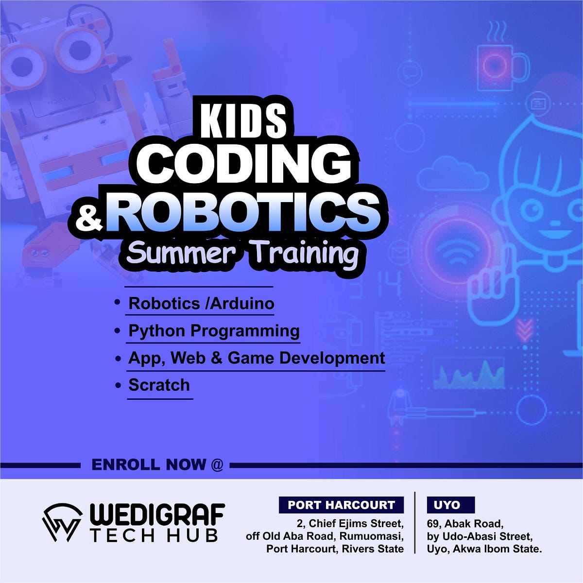 Gift your child the skills they’ll need to thrive in the digital world with our engaging onsite ...