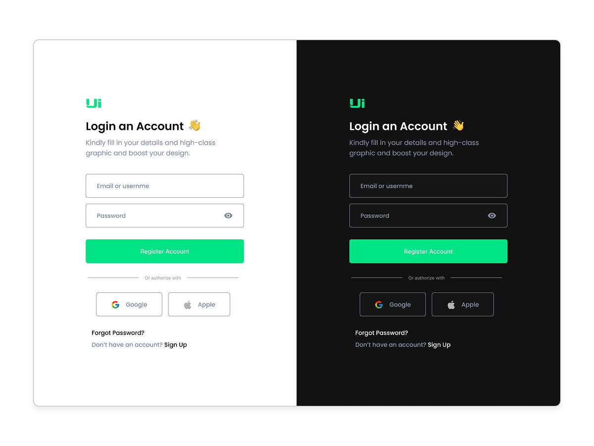 Login Screen UI Design - Ui Design Room - Medium
