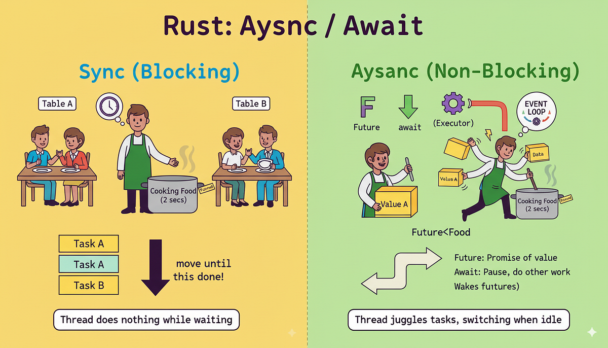 Async Rust. The Simplest Explanation Ever | by Kausik | dev | Medium