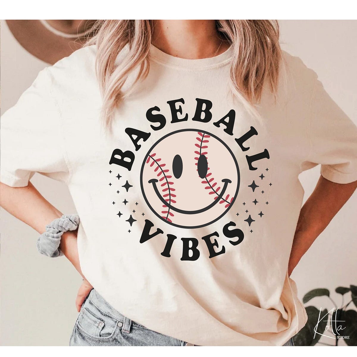 Retro Baseball Vibes Png Svg, Baseball Png Smile Face Sublimation Svg ...