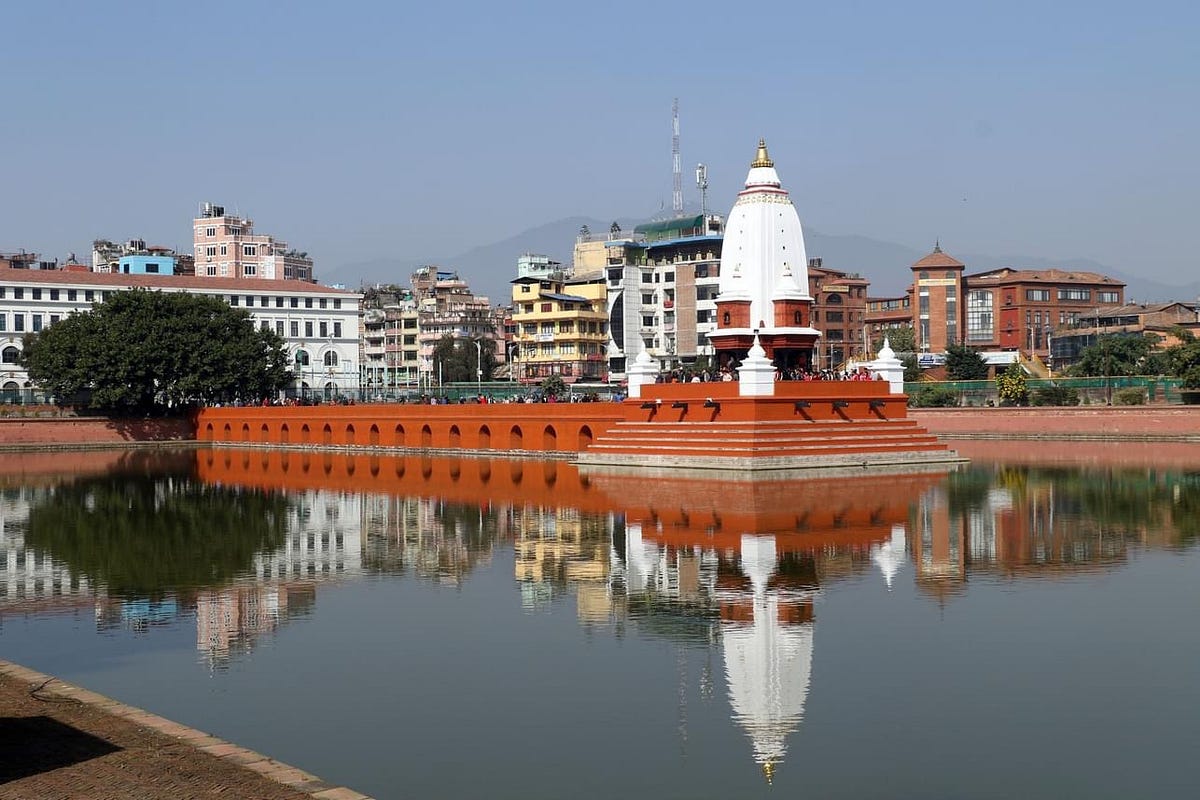 A beautiful Balagopaleshwar temple in Ranipokhari, Kathmandu, which ...