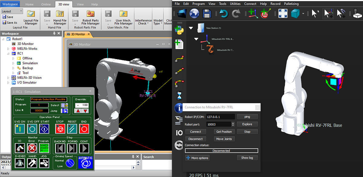 RoboDK connect other simulation robot program (Rt tool & URSim) | by Nut Techosakondee | Medium