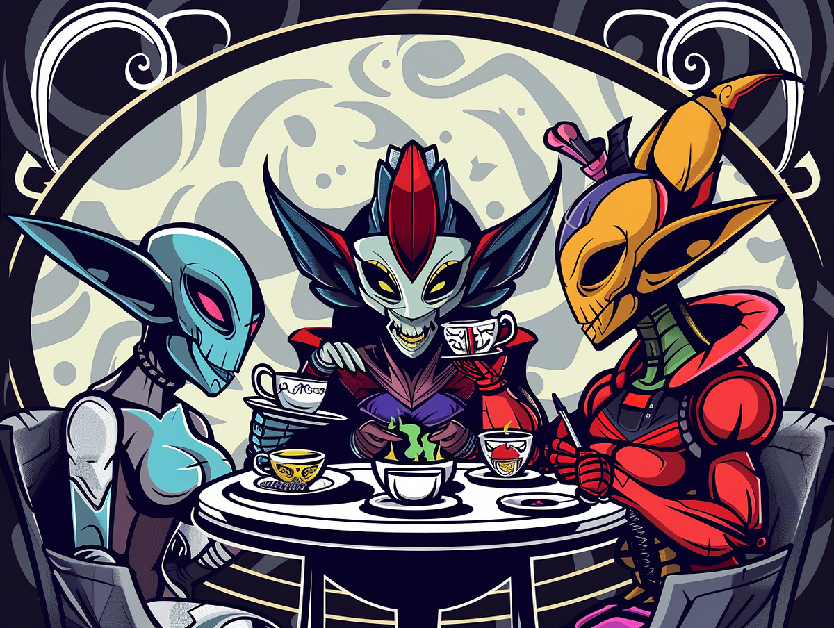 The Art of the Alien Tea Party: A Celebration of Whimsy and Wonder | by ...