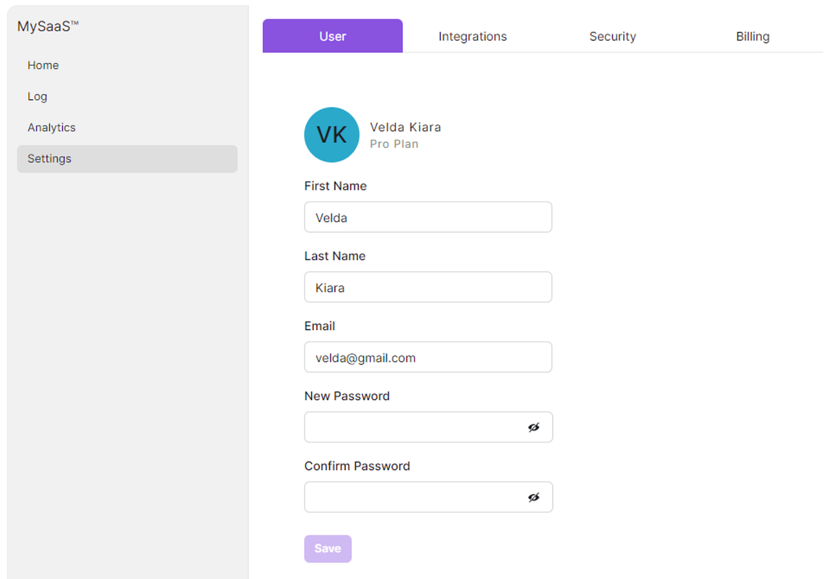 How To Build A User Settings Page In Five Minutes | JavaScript in Plain ...