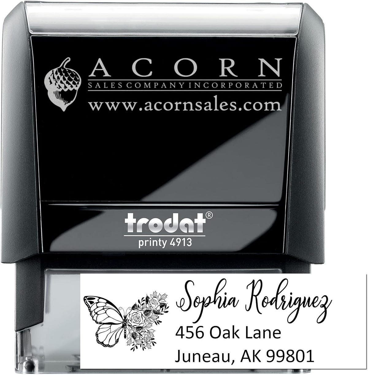 Magical Fairy Stamp Custom Home Address Stamper - Acorn Sales - Medium