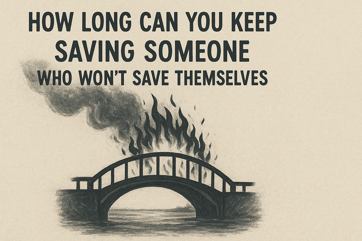 How Long Can You Keep Saving Someone Who Won’t Save Themselves | by ...