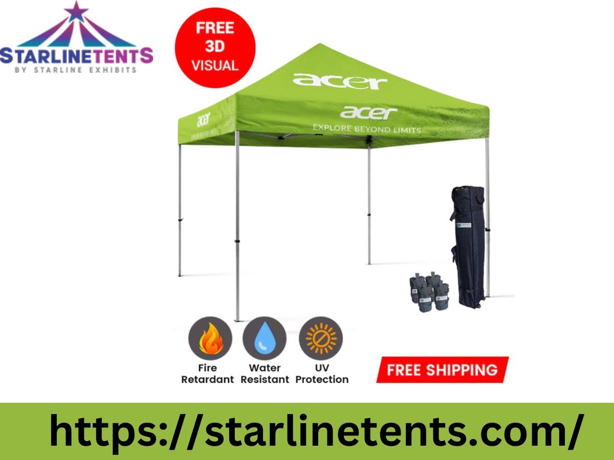 Custom Pop Up Tents Stand Out at Any Event - Starline - Medium
