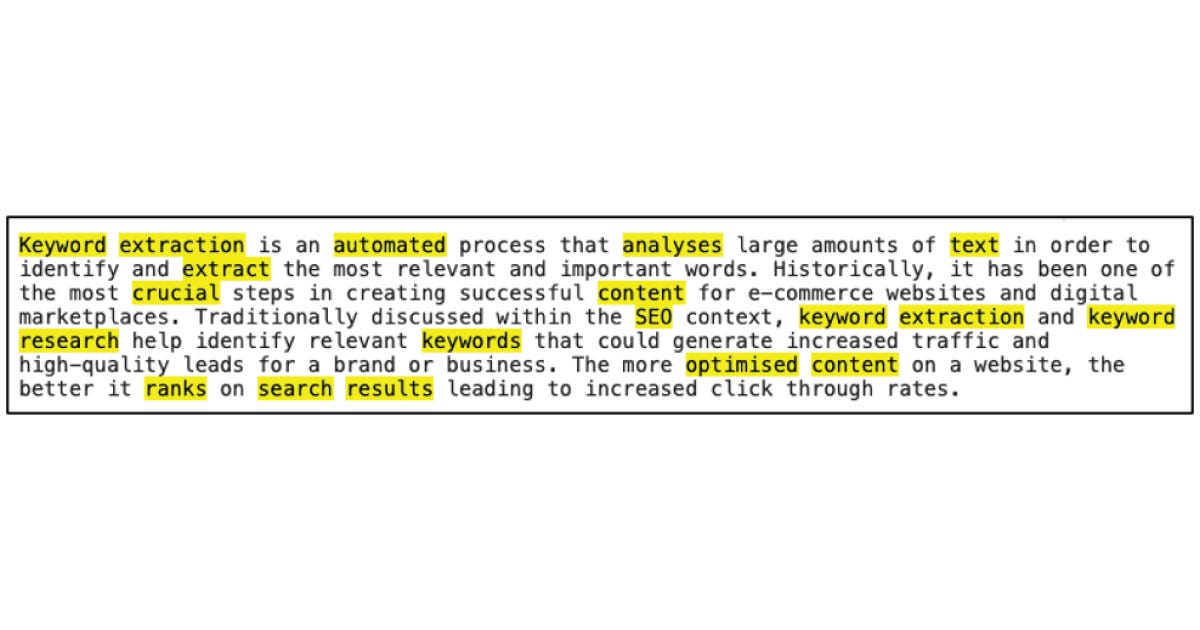 Keyword extraction in e-commerce. Raj Shah, AI team | by Publicis ...