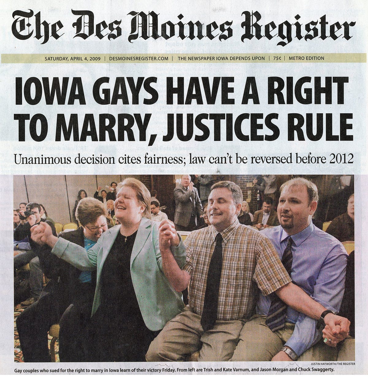 Celebrating Ten Years of Marriage Equality in Iowa—Yes, Iowa | by Zach ...