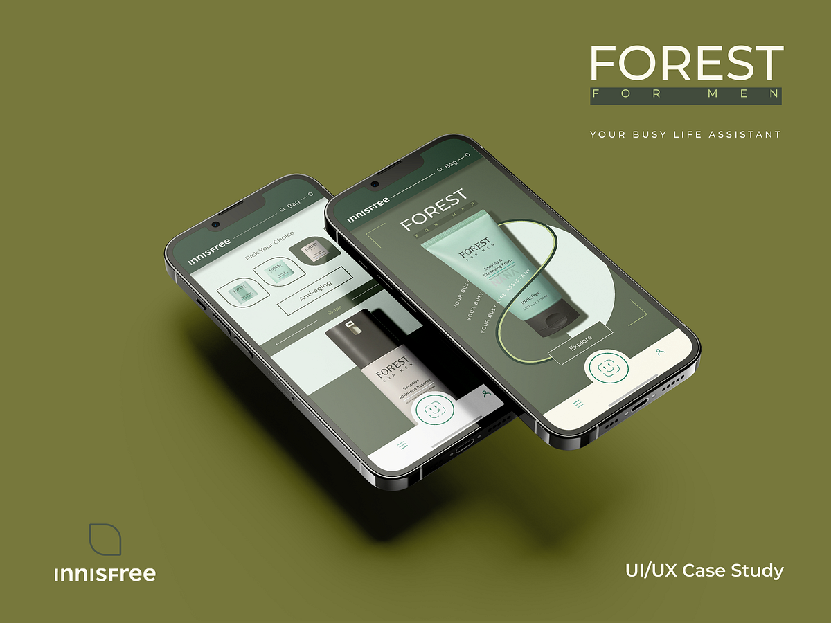 UI/UX Case Study: Innisfree App— Forest for Men | by Keat Won | Medium