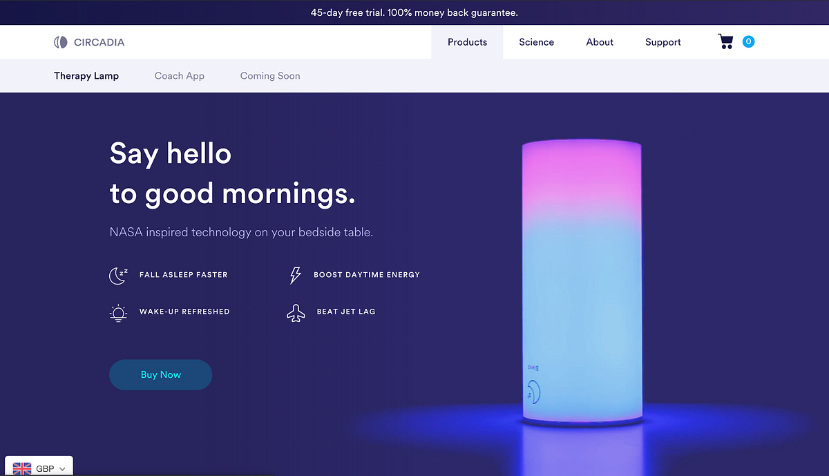Case Study: Circadia. Circadia is a smart light therapy… | by Aaron ...