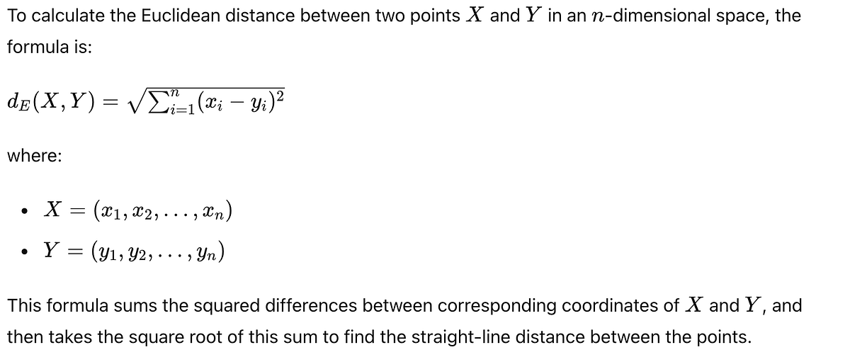 Euclidean and Manhattan Distance in Machine Learning | by Chanchala ...