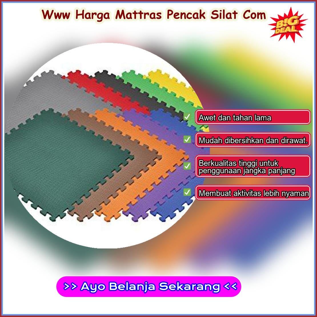 Www Harga Mattras Pencak Silat Com - Eva Mat Tebal - Medium