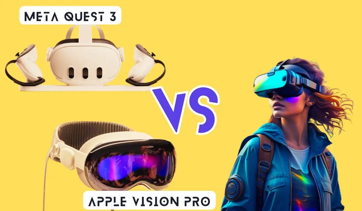 Meta Quest 3 vs. Apple Vision Pro: The Ultimate VR Headset Showdown ...