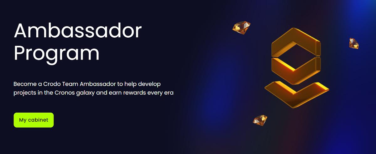 CRODO Ambassador Program. @Crodo_io #CRODO #CRONOS @cronos_chain… | by Roman | Medium