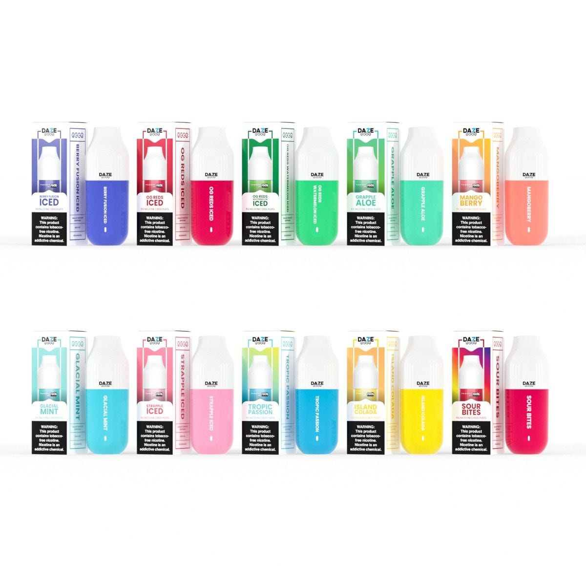 Daze EGGE 5% Disposable Device — 3000 Puffs — 10 Pack - vapewholesale ...