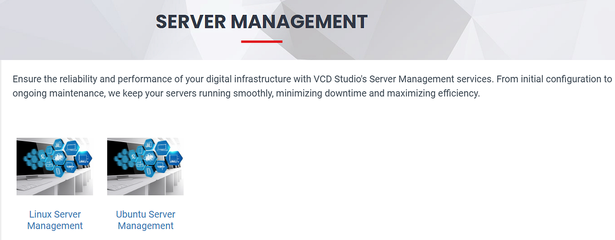 Server Management - VCD Studio - Medium