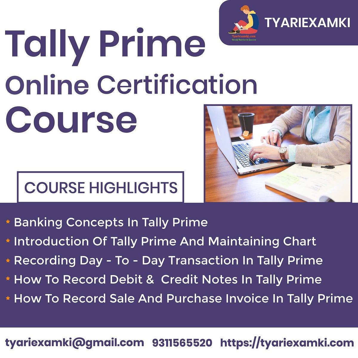 Tally Prime Online Certification Course - tyariexamki - Medium