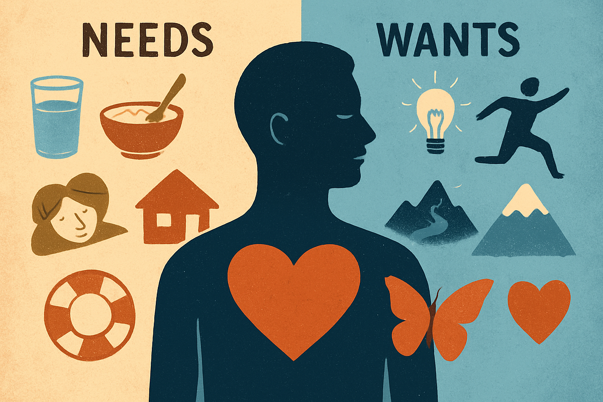 Want vs. Need: The Quiet Tug-of-War Inside Every Human | by Aman | Nov ...