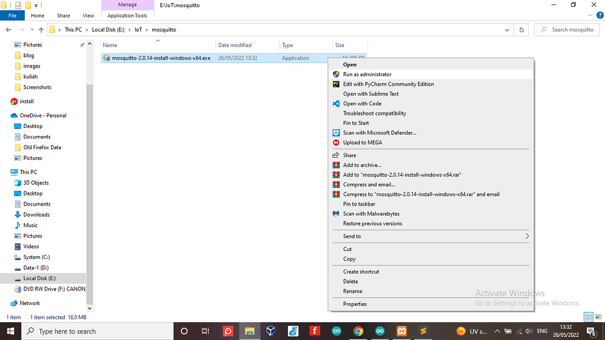 IoT: Install Mosquitto Broker di windows - NUR ROKHMAN - Medium