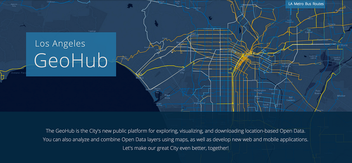 Spotlight on the GeoHub. How the new map-based platform improves… | by DataLA | DataLA | Medium