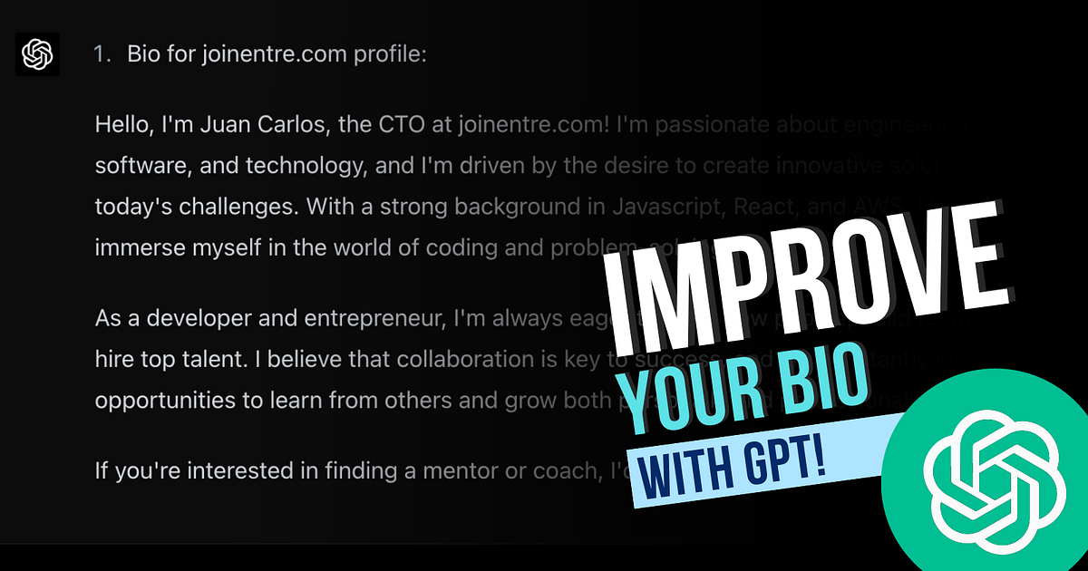 Struggling with Your Social Media Bio? Try ChatGPT’s Simple and Free ...