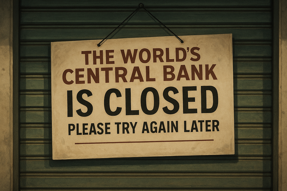 The World’s Central Bank Is Closed — Please Try Again Later | by Alex ...