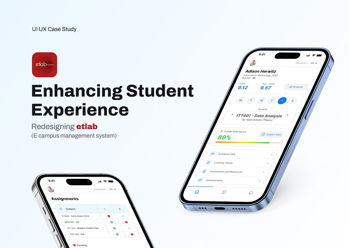 UI/UX Case Study — etlab Application Redesign | by Muhdfarseen | Medium