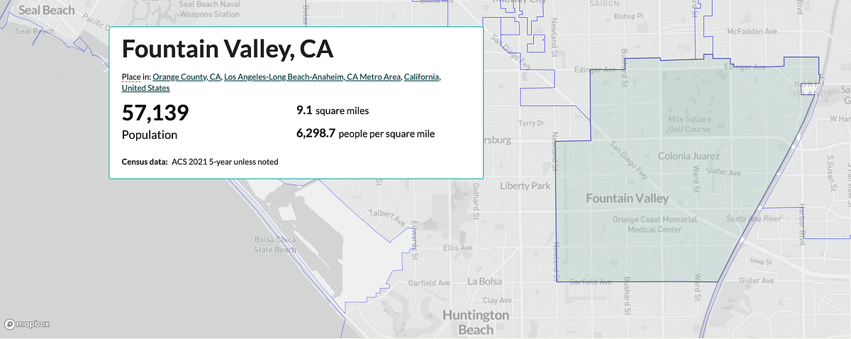 Fountain Valley in Numbers. Orange County is known for a lot of… | by ...