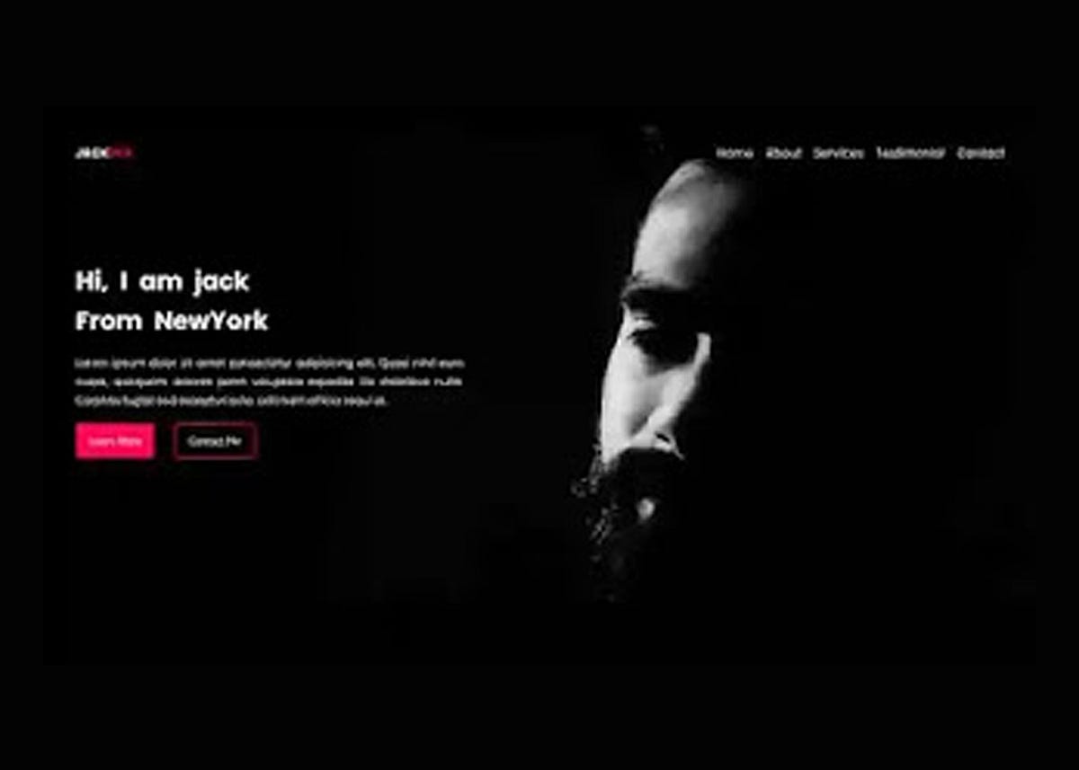 Personal Portfolio Website Template Design - Nandini Biswas - Medium