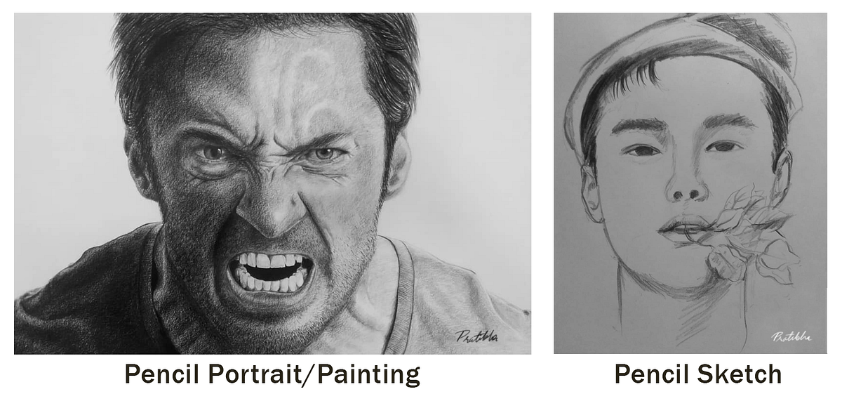Things about Pencil Portrait Drawing | by Pratibha | Medium