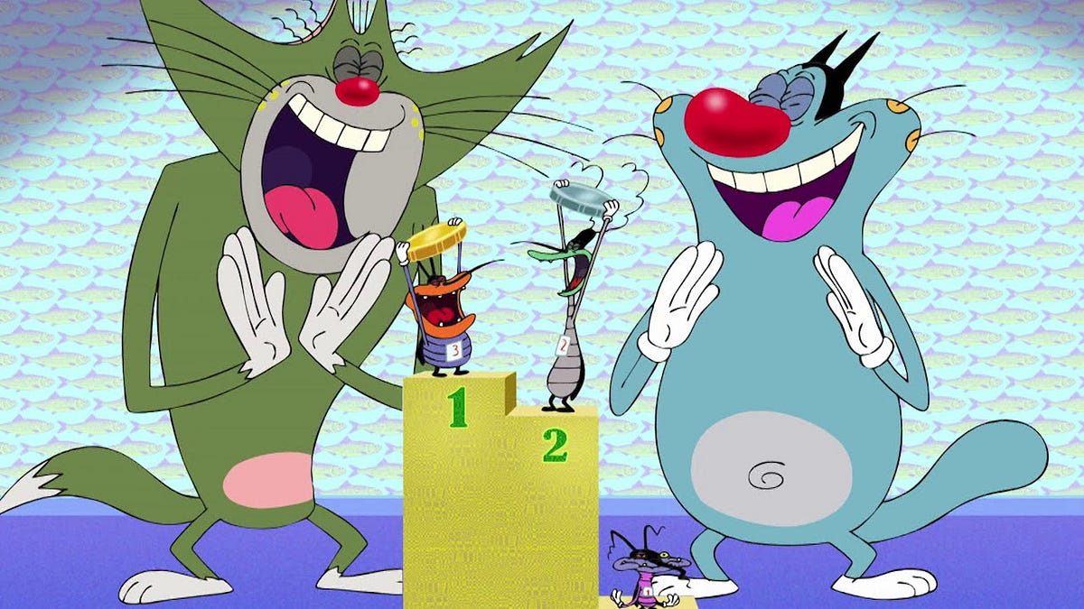 Oggy and the Cockroaches" is a French lively television collection ...