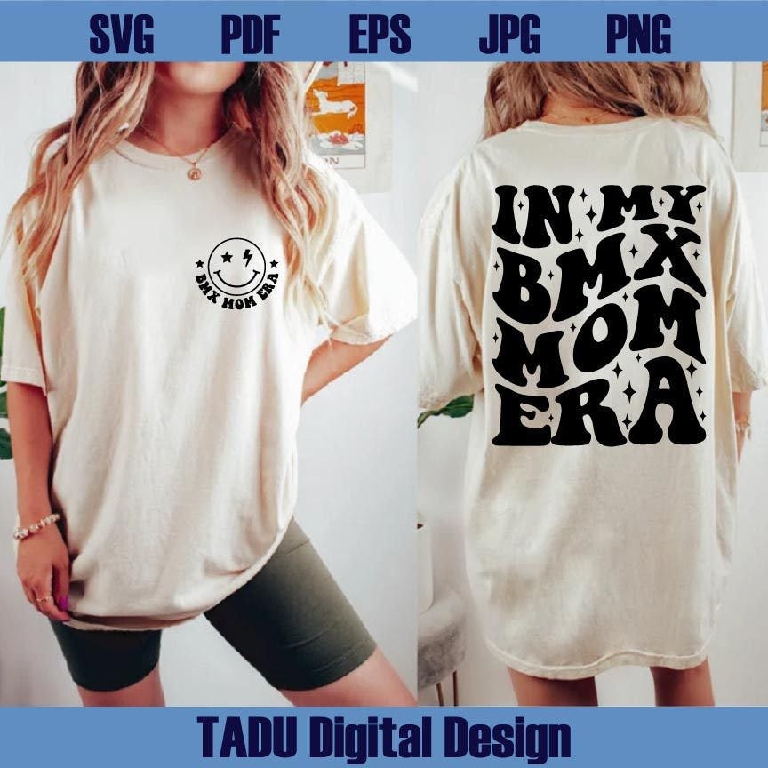 In My Bmx Mom Era Svg Wavy Smiley Pocket Design Retro Bmx Mom Svg Bmx Svg Bmx Life Svg Bmx Mama
