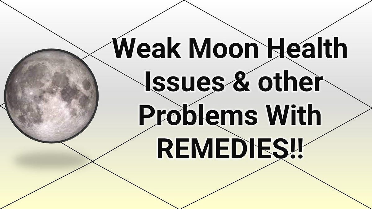 Lal Kitab Remedies for Weak Moon. In Vedic astrology remedies are… | by ...