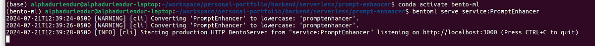 Server-less Machine Learning Inference Platform using BentoML and ...