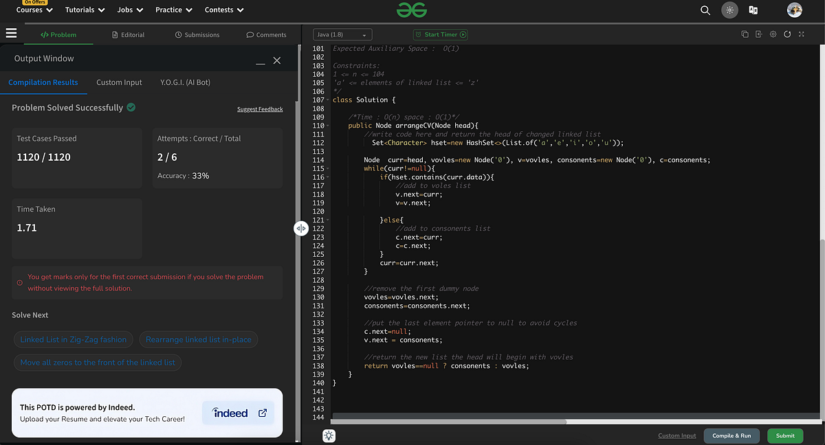 Arrange Consonants and Vowels. MediumAccuracy: 49.98%Submissions… | by shashi | Medium